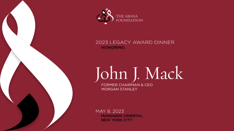 2023 Legacy Award Dinner honoring John Mack, former Chairman & CEO ... 2023 Legacy Award Dinner honoring John Mack, former Chairman & CEO ...